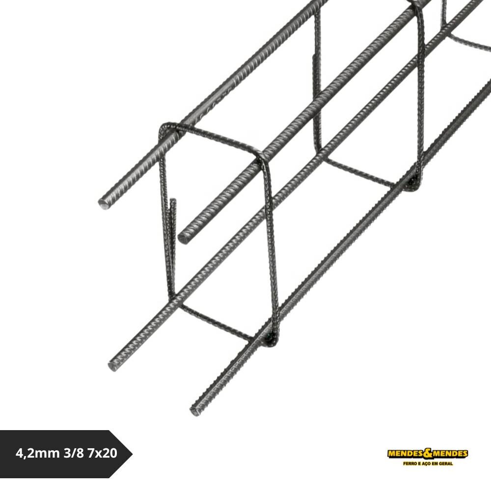 Coluna de Ferro 4,2mm 3/8 7x20 - 6 Metros - Robustez e Estabilidade