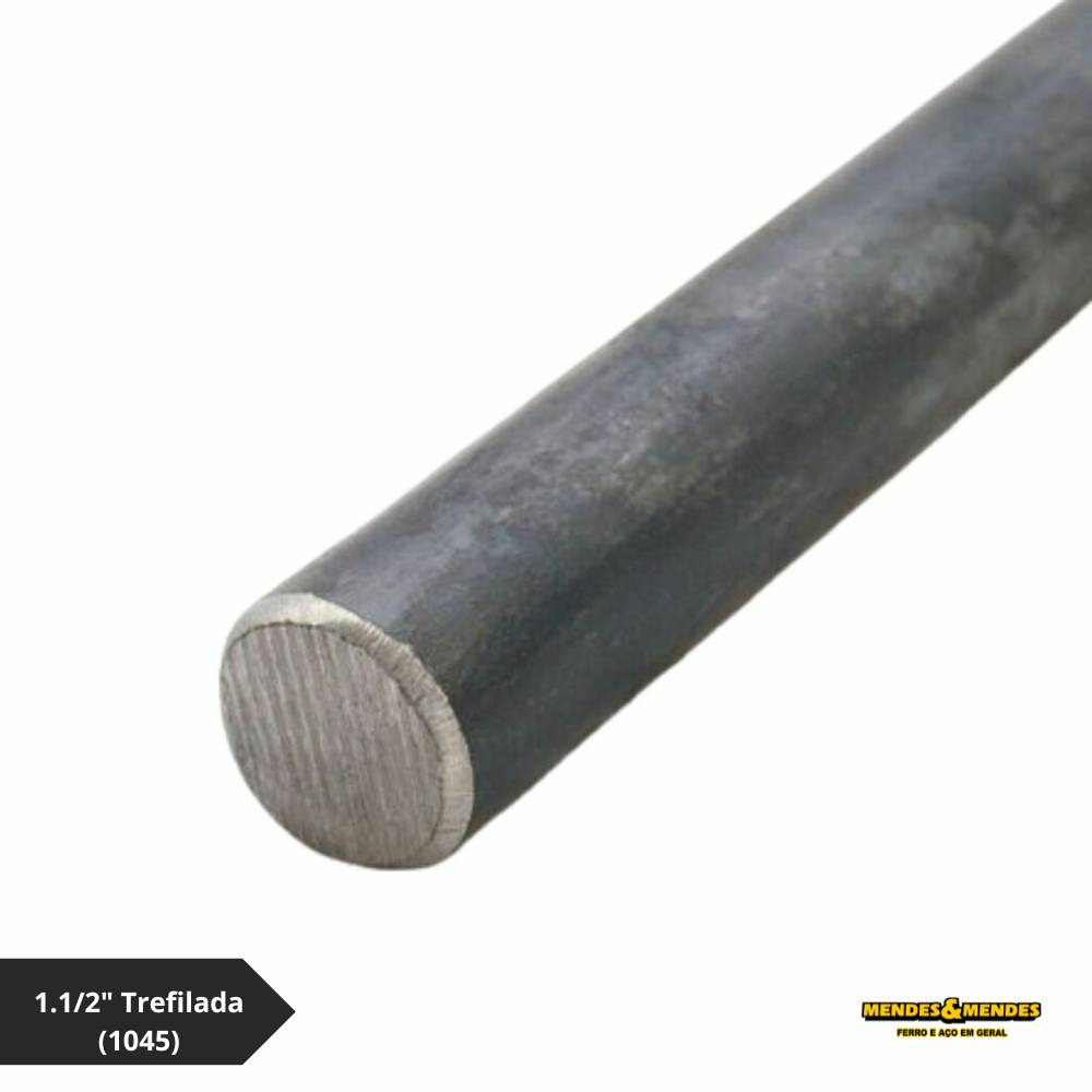 Barra Redonda de Ferro 1.1/2" Trefilada (1045) - 6 Metros | Alta ...