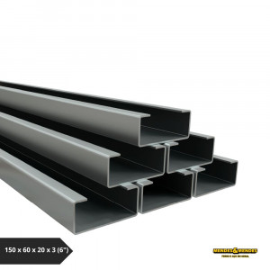 Perfil U Estrutural 150 x 60 x 20 x 3 (6") - 6 Metros | Robustez e ...