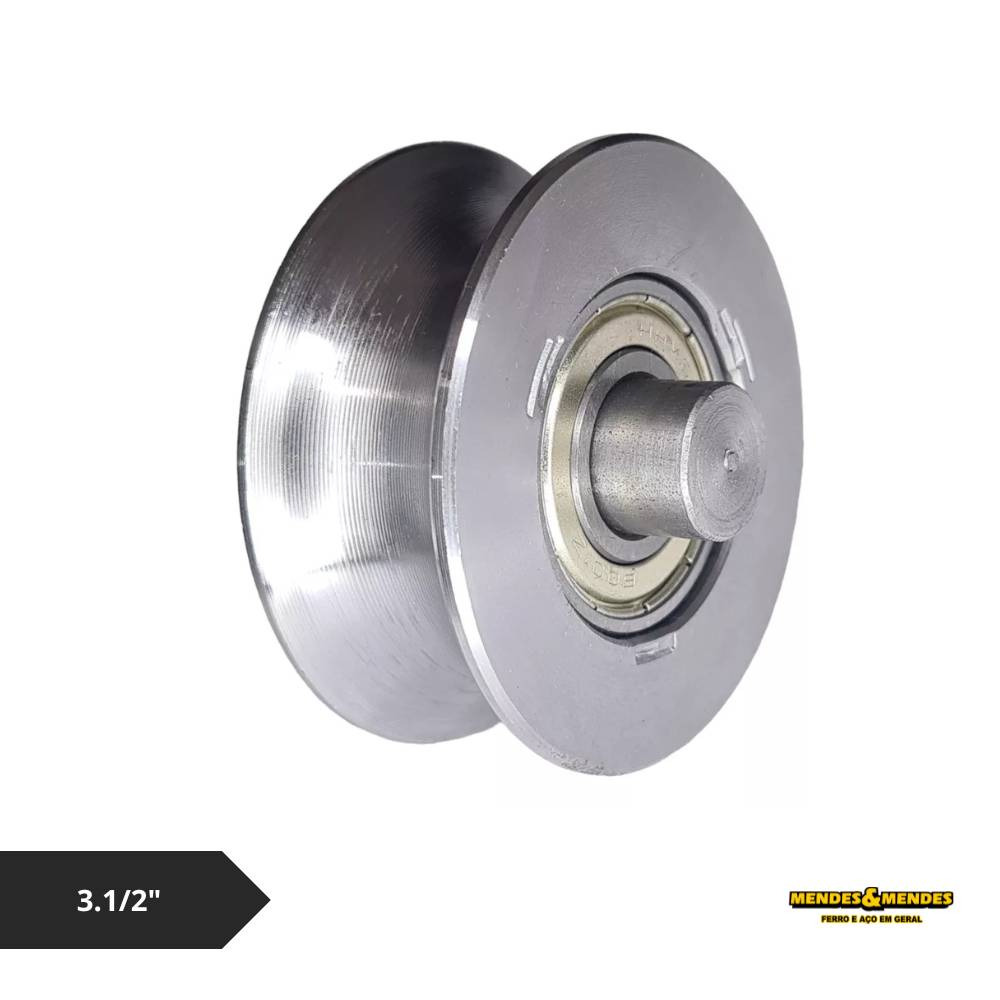 Roldana 3.1/2" U | Qualidade e Durabilidade para Trilhos