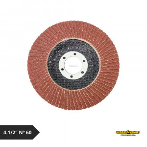 Disco Flap 4.1/2" Nº 60 | Acabamento Uniforme e Alta Eficiência